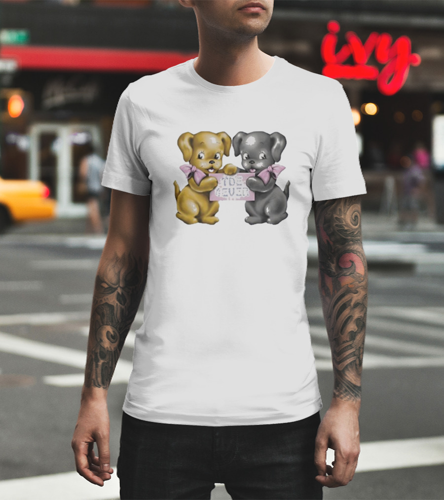 Tde Forever The Driver Era Cute Puppy Duo With Bows T-Shirt