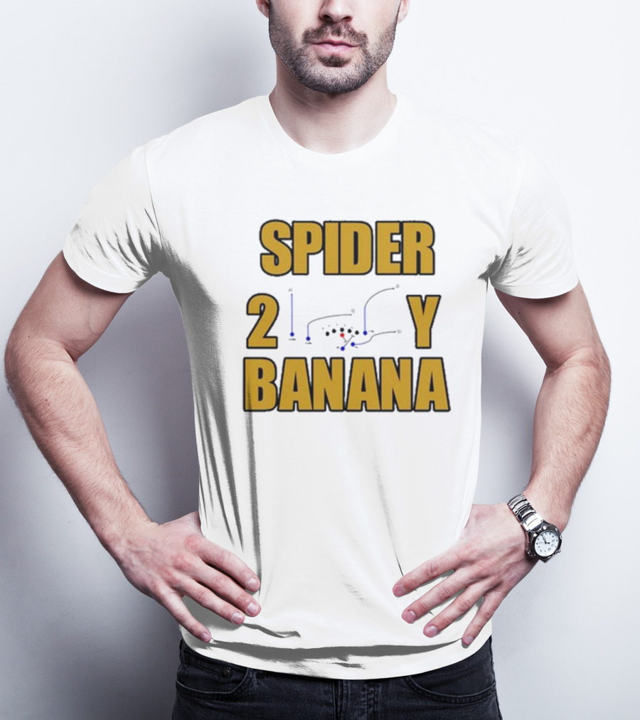 Spider 2Y Banana Football Play Diagram Jon Gruden T-Shirt