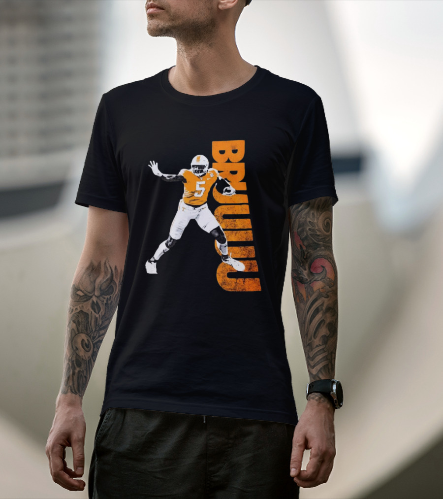Bruuuu Tennessee Vols 5 Bru Mccoy NCAA Football Iconic T-Shirt