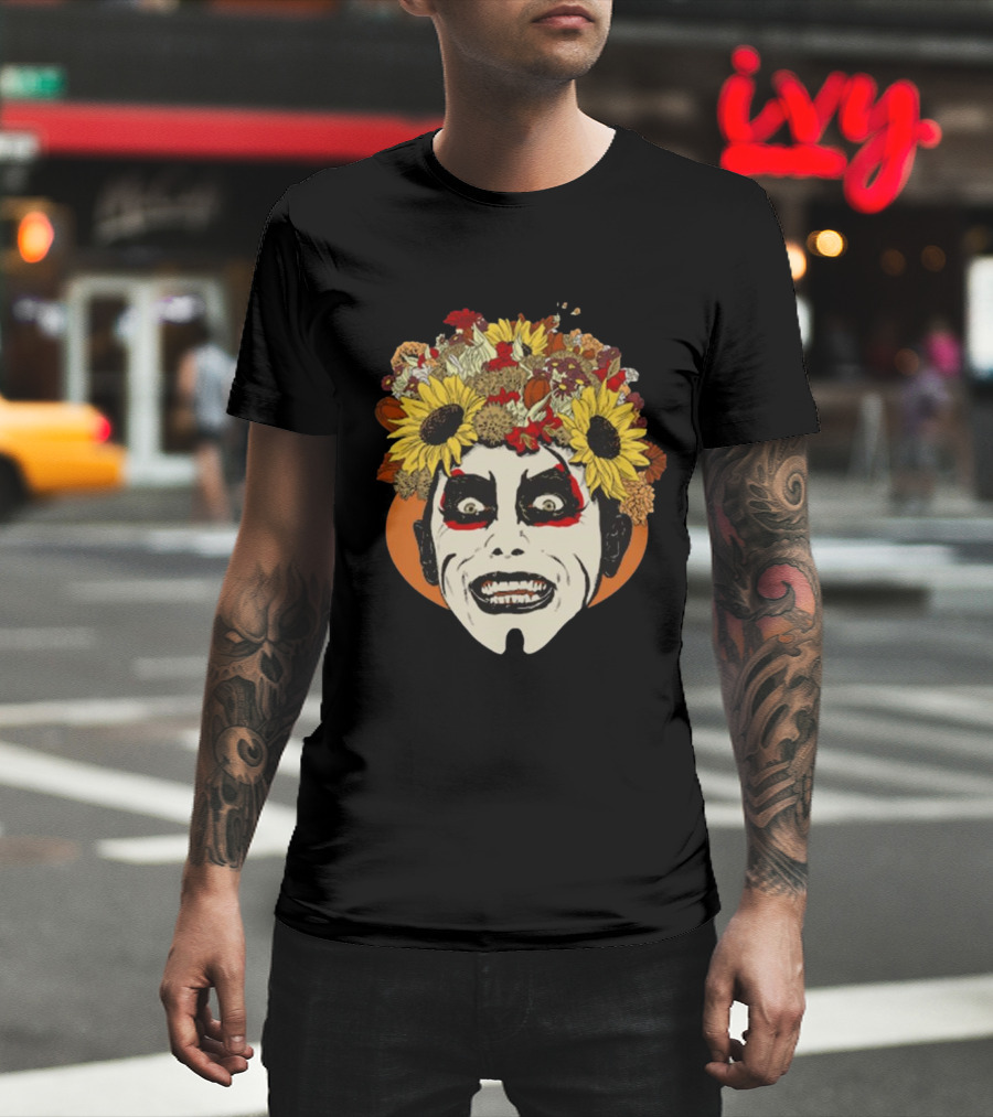 Danhausen Fallhausen Sunflower Face Paint WWE Wrestling T-Shirt