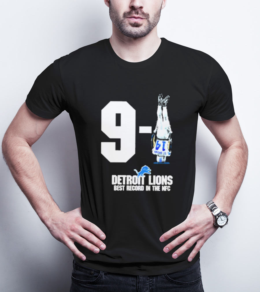 Onepride 9 1 Detroit Lions Best Record In The NFC T-Shirt