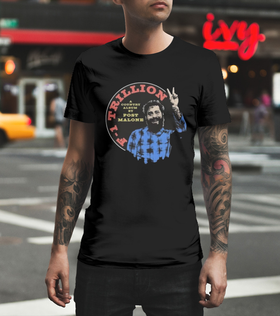 F-1 Trillion A Country Album By Post Malone Peace T-Shirt