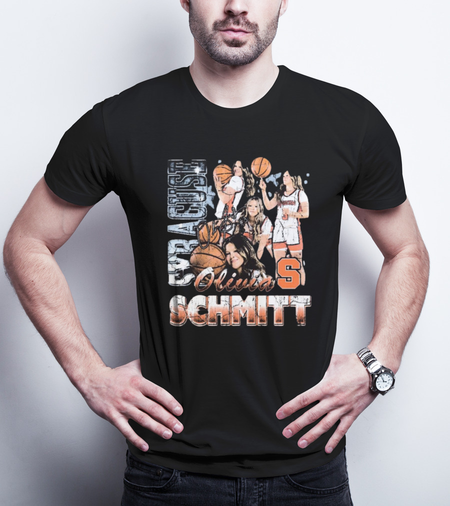 Olivia Schmitt Syracuse Basketball Signature 90s T-Shirt
