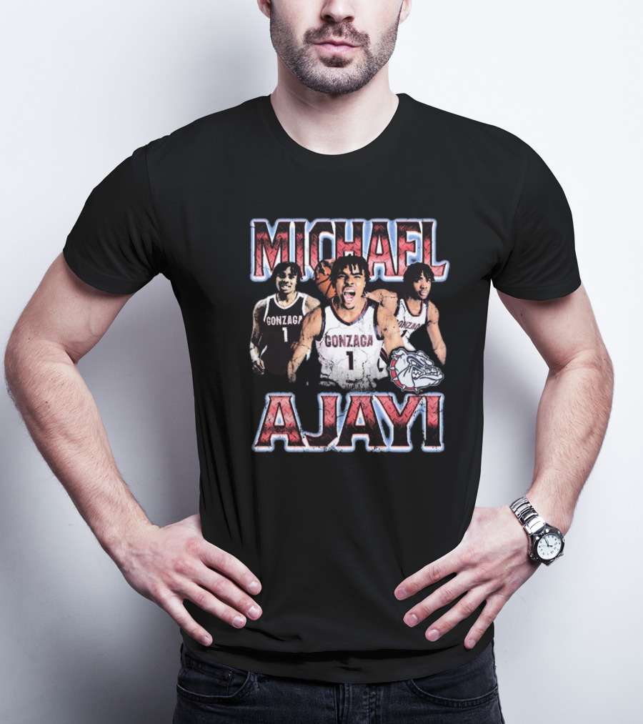Michael Ajayi Gonzaga Bulldogs Basketball 90s T-Shirt