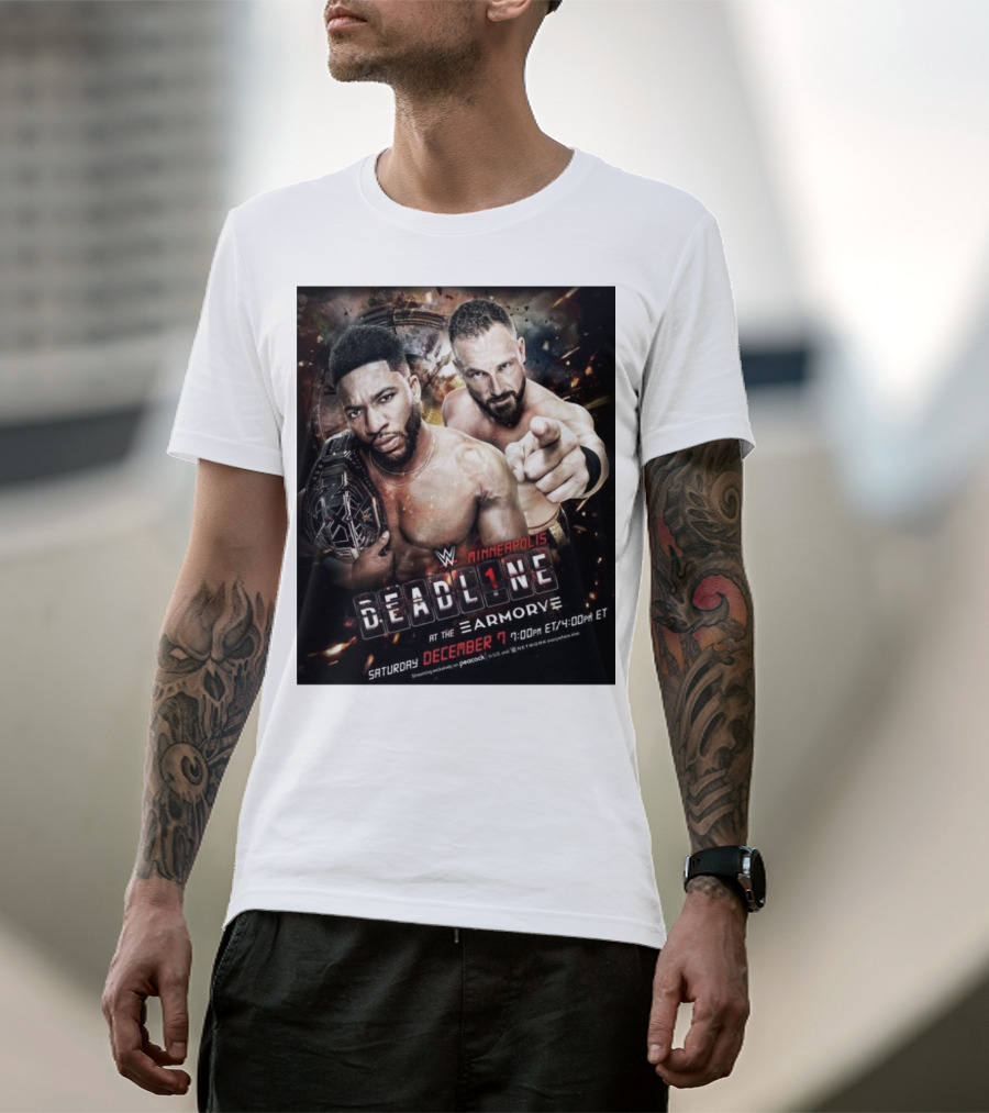 WWE NXT Deadline At The Armory Minneapolis Saturday December 7 7:00 PM ET / 4:00 PM ET T-Shirt