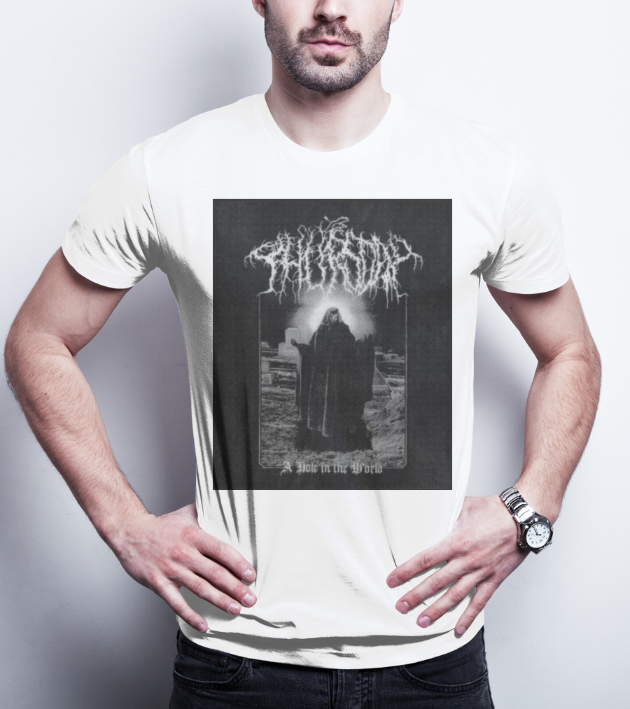 Thursday A Hole In The World Mysterious Cloaked Figure In Cemetery T-Shirt