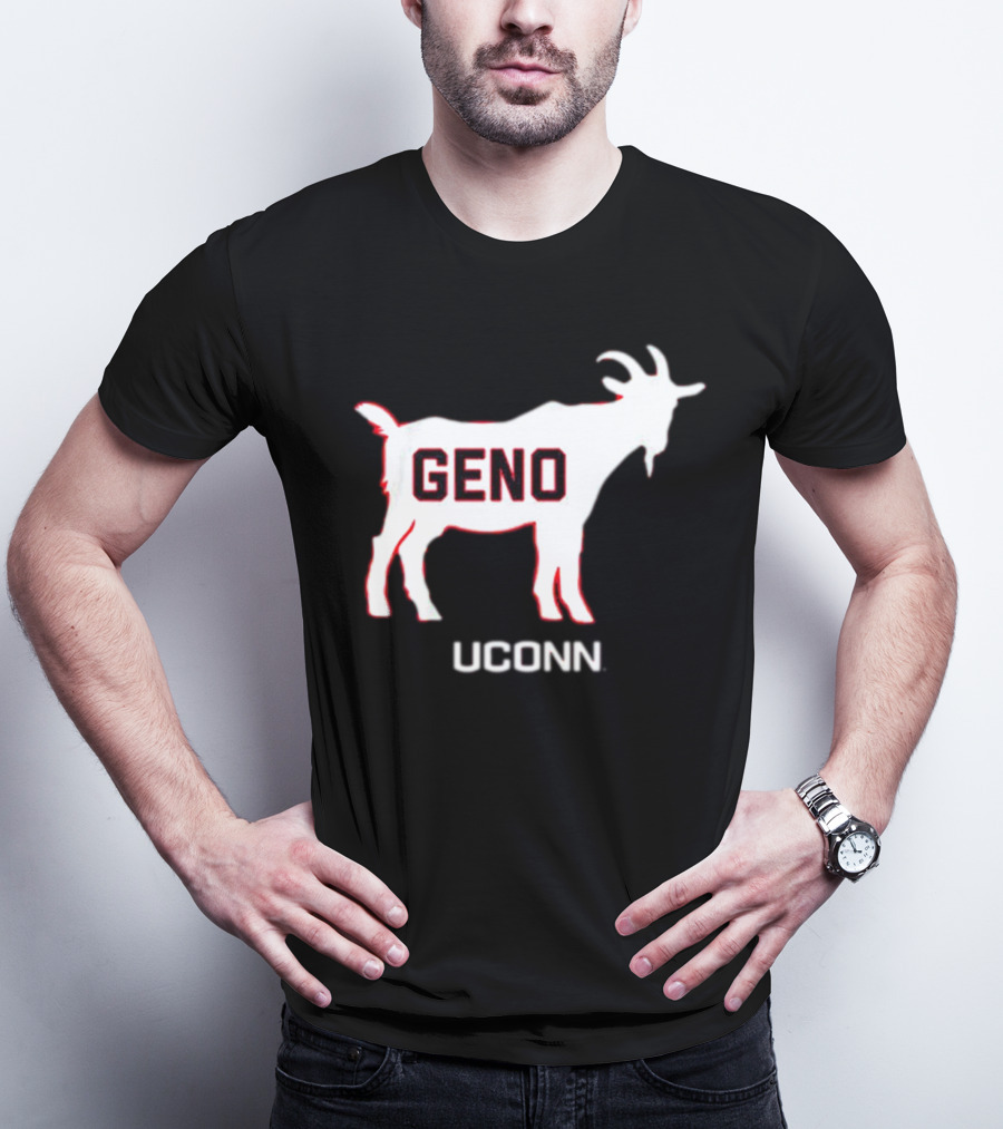 UConn Huskies Geno Basketball GOAT T-Shirt
