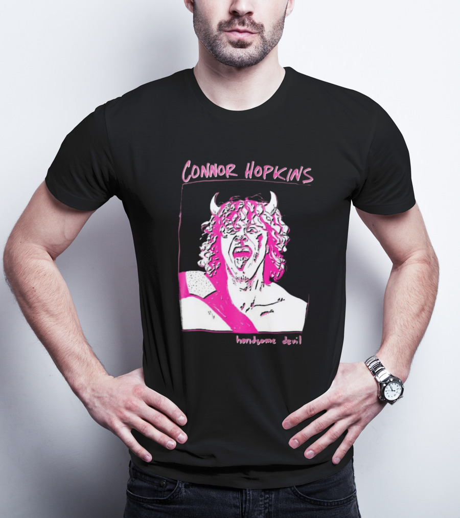 Connor Hopkins Handsome Devil Pink Horned T-Shirt