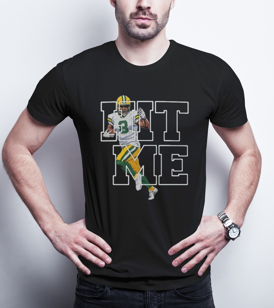 Green Bay Packers Hit Me NFL Football Player T-Shirt