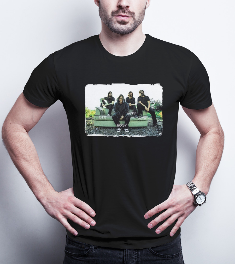 Rhett Hardy Harry Justin Band Photo T-Shirt
