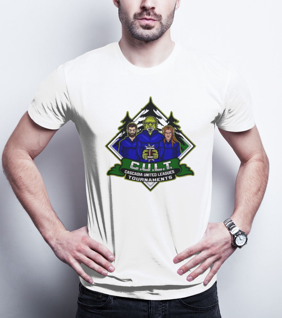 CULT Cascadia United Leagues Tournaments Blood Bowl Green Orc Iconic T-Shirt