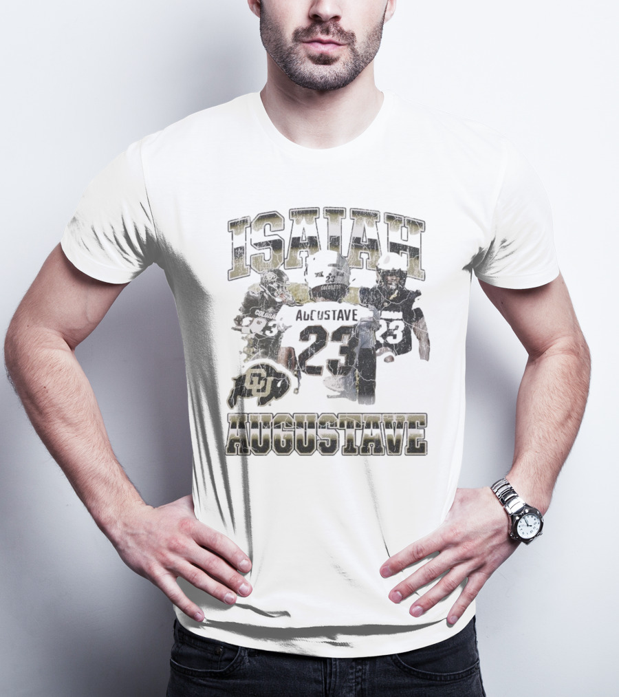 Isaiah Augustave Colorado Buffaloes 23 90s Style Football T-Shirt