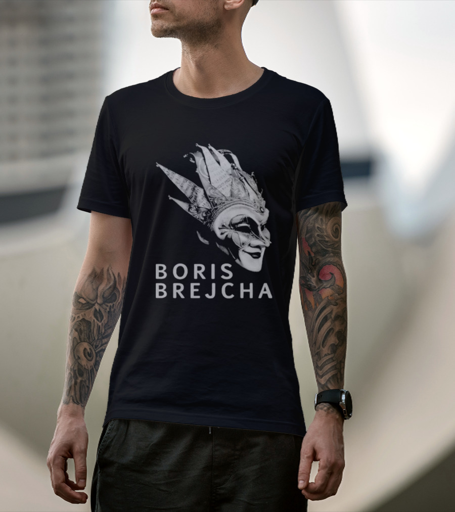 Boris Brejcha Joker Mask Monochrome Music Concept T-Shirt