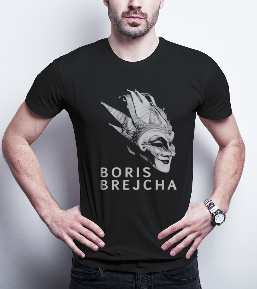 Boris Brejcha Joker Mask Monochrome Music Concept T-Shirt