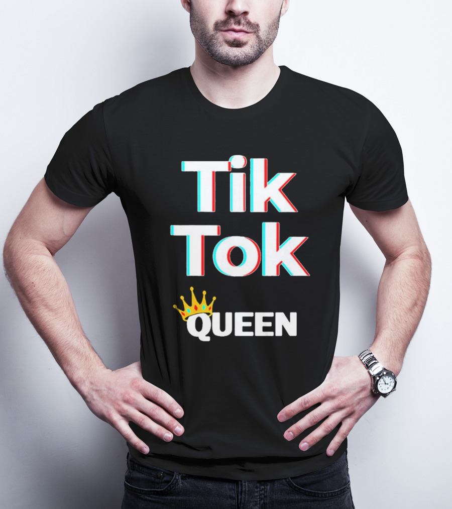 Tik Tok Queen Crown Social Media Video Meme T-Shirt
