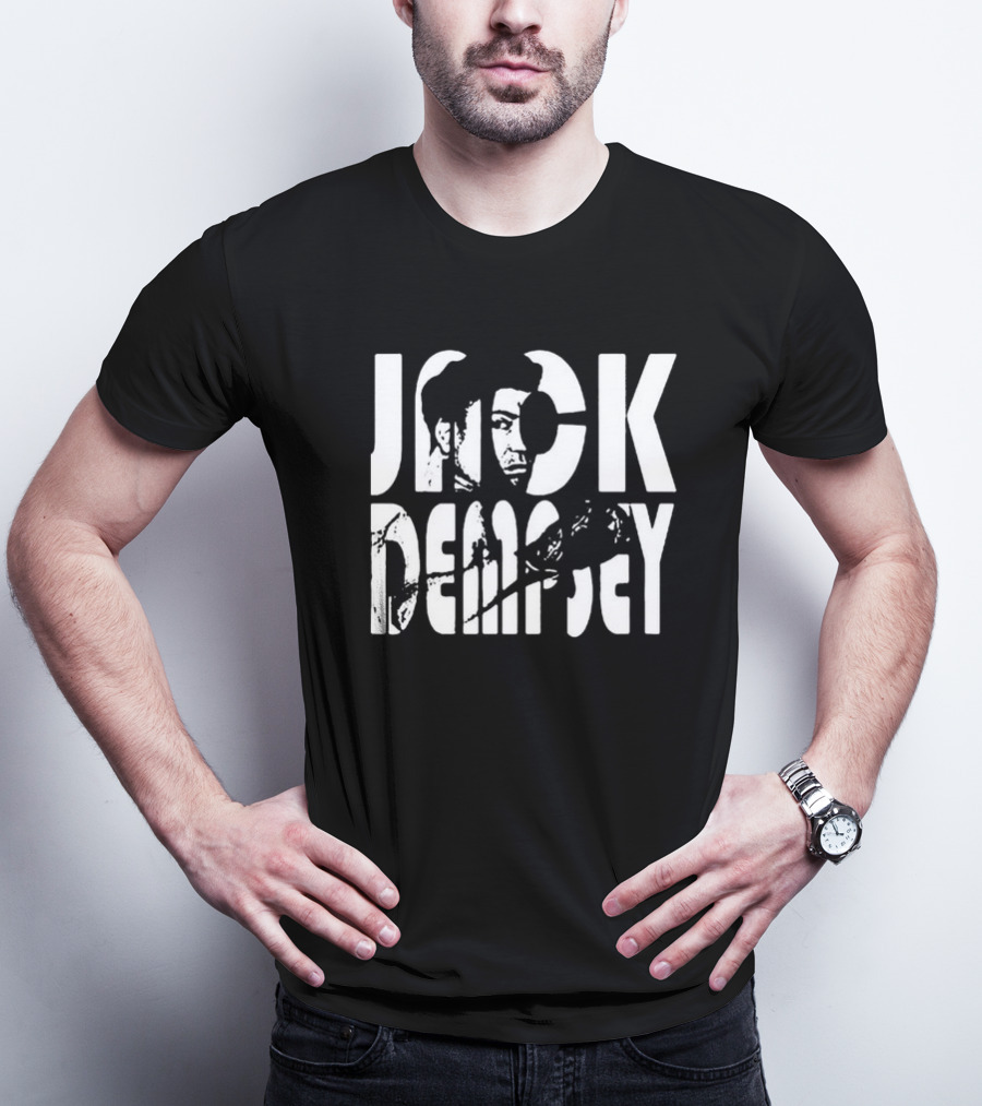 Jack Dempsey White Text Professional Boxing T-Shirt