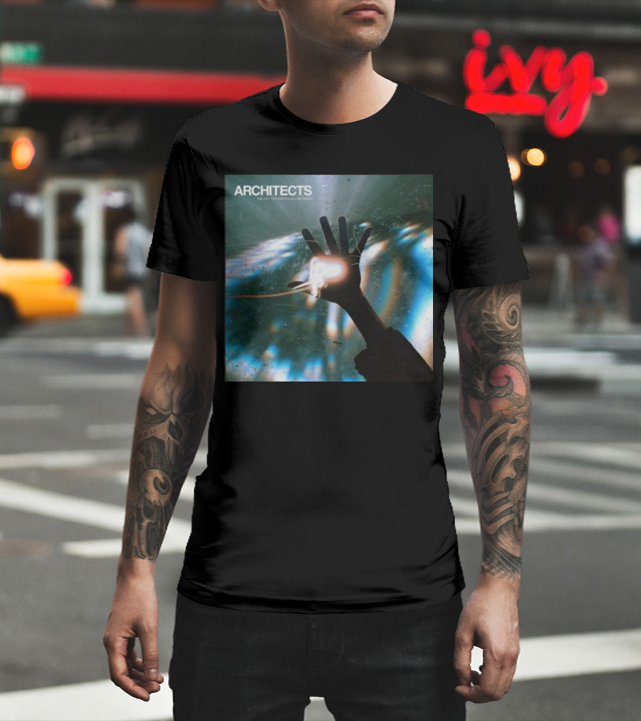 ARCHITECTS The Sky, The Earth And All Between Hand Through Light Rays T-Shirt