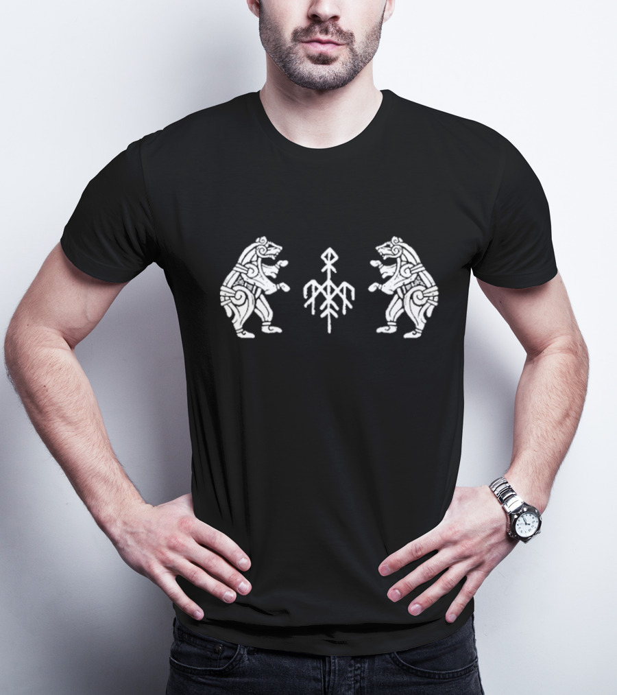 Wardruna Rune Symbol Dancing Bears Nordic T-Shirt