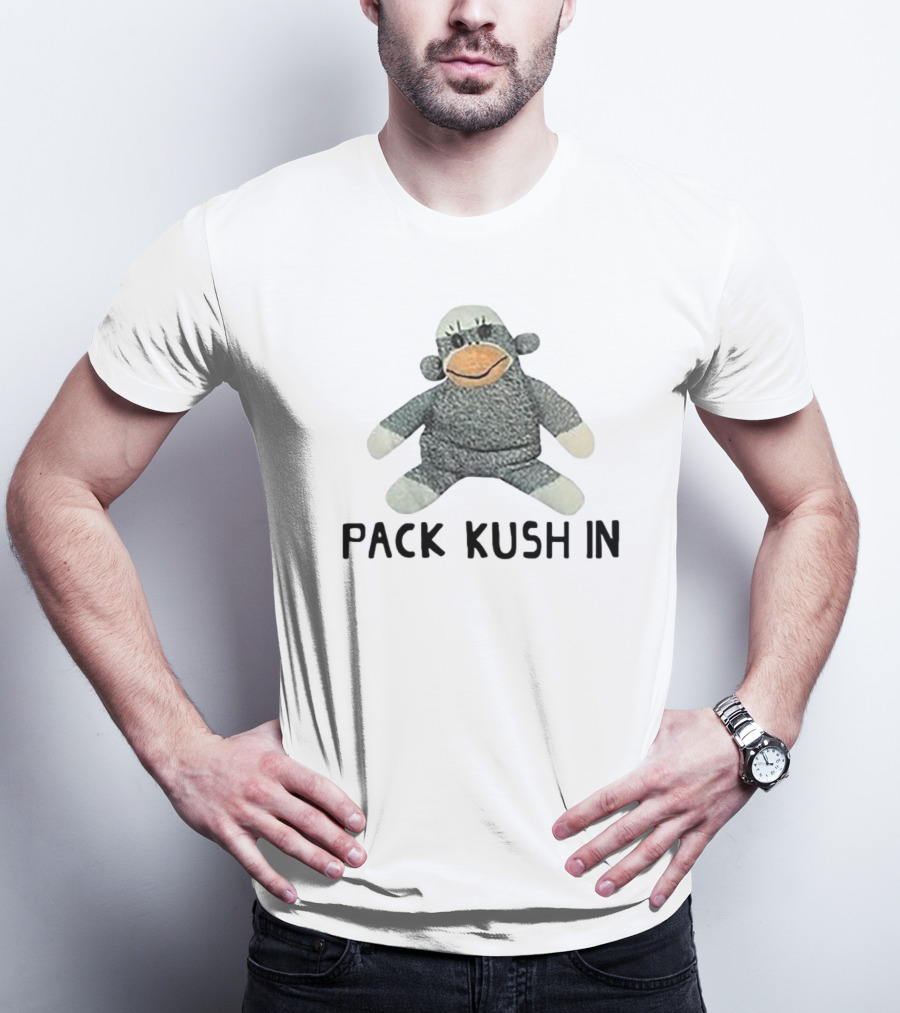 Pack Kush In Sock Monkey Plush Toy T-Shirt