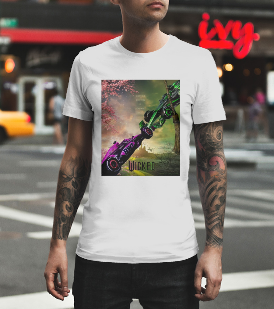 Wicked Everyone Deserves A Chance To Fly Racing Cars Vertical Sky Forest T-Shirt