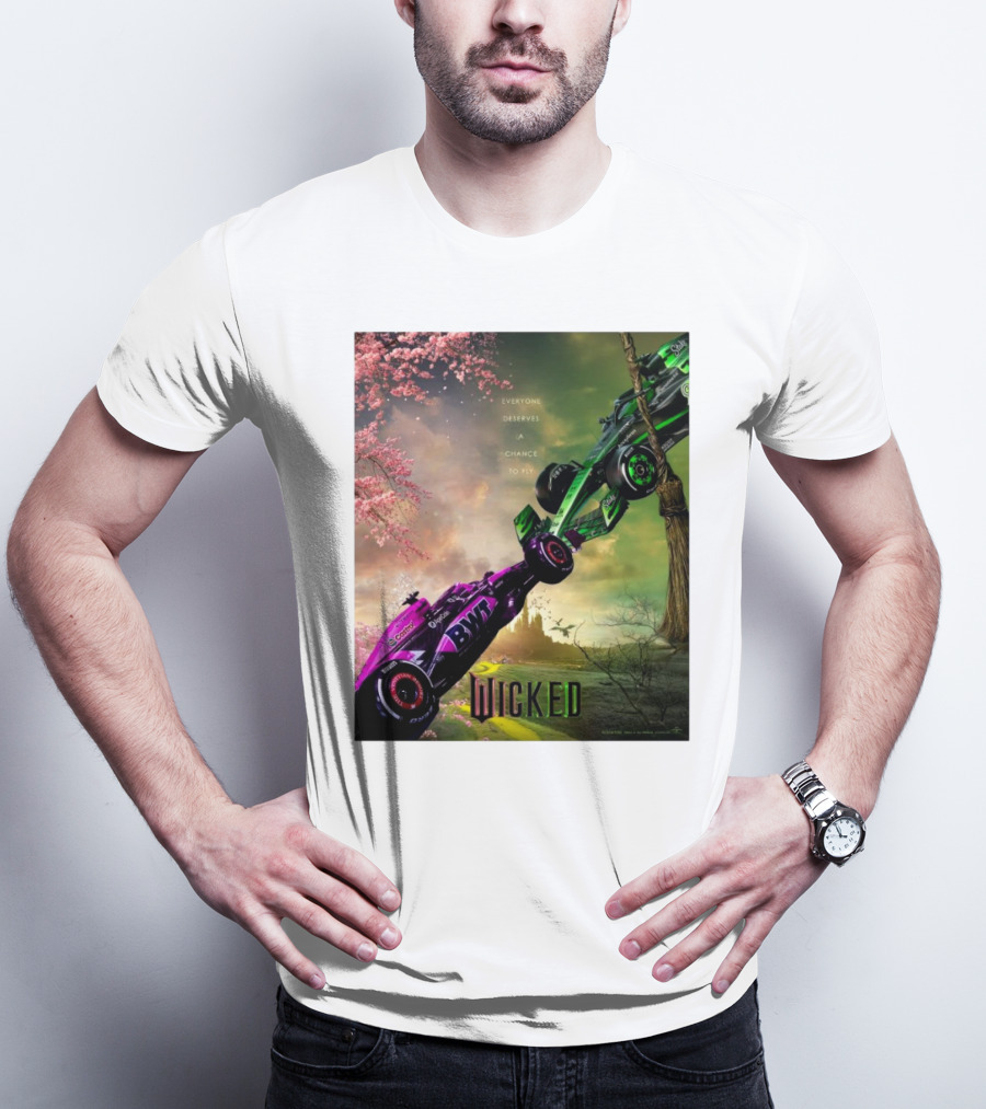 Wicked Everyone Deserves A Chance To Fly Racing Cars Vertical Sky Forest T-Shirt