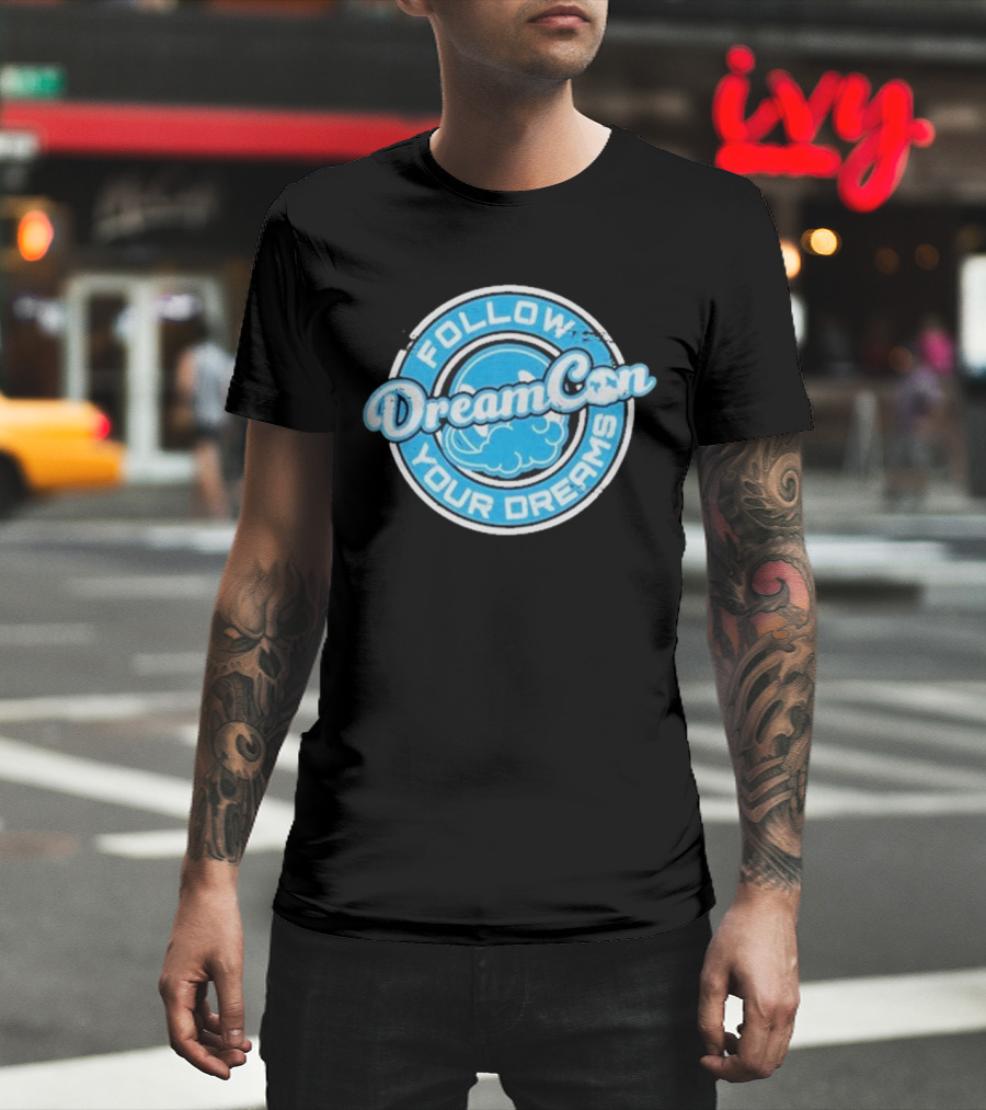 DreamCon Follow Your Dreams Dreamconvention Standard Cloud Badge T-Shirt