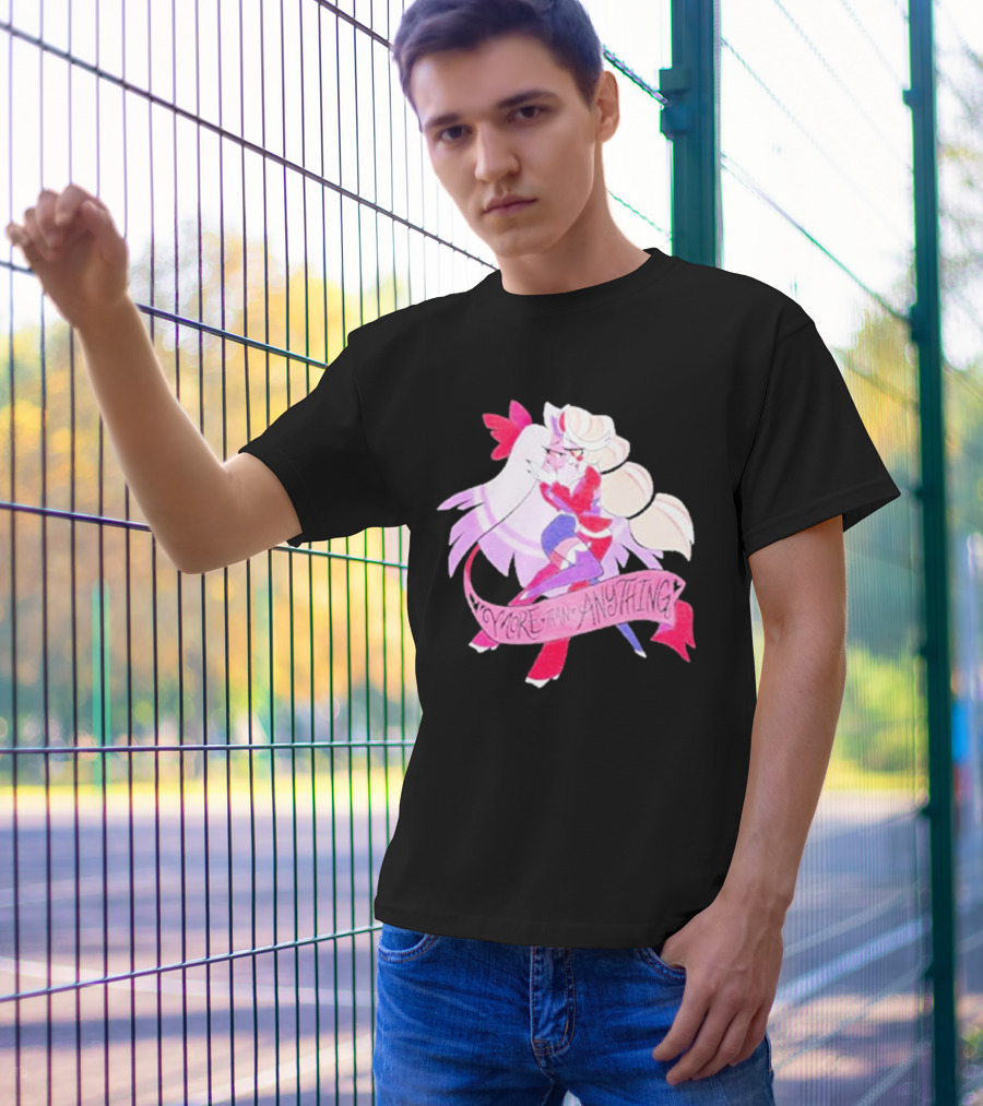 Hazbin Hotel Charlie And Vaggie Embrace More Than Anything T-Shirt