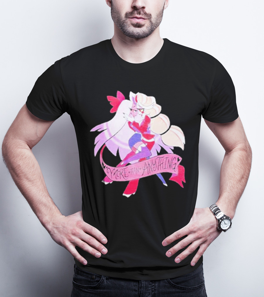 Hazbin Hotel Charlie And Vaggie Embrace More Than Anything T-Shirt
