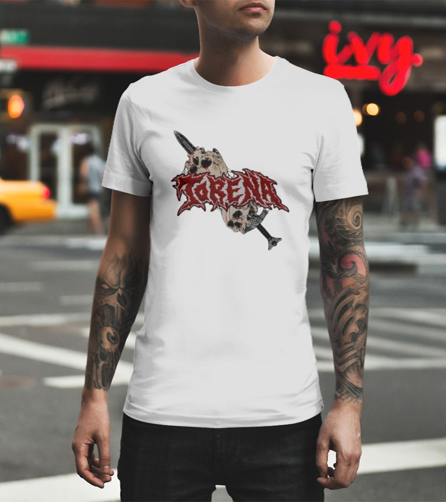 Torena Sword Piercing Skulls T-Shirt