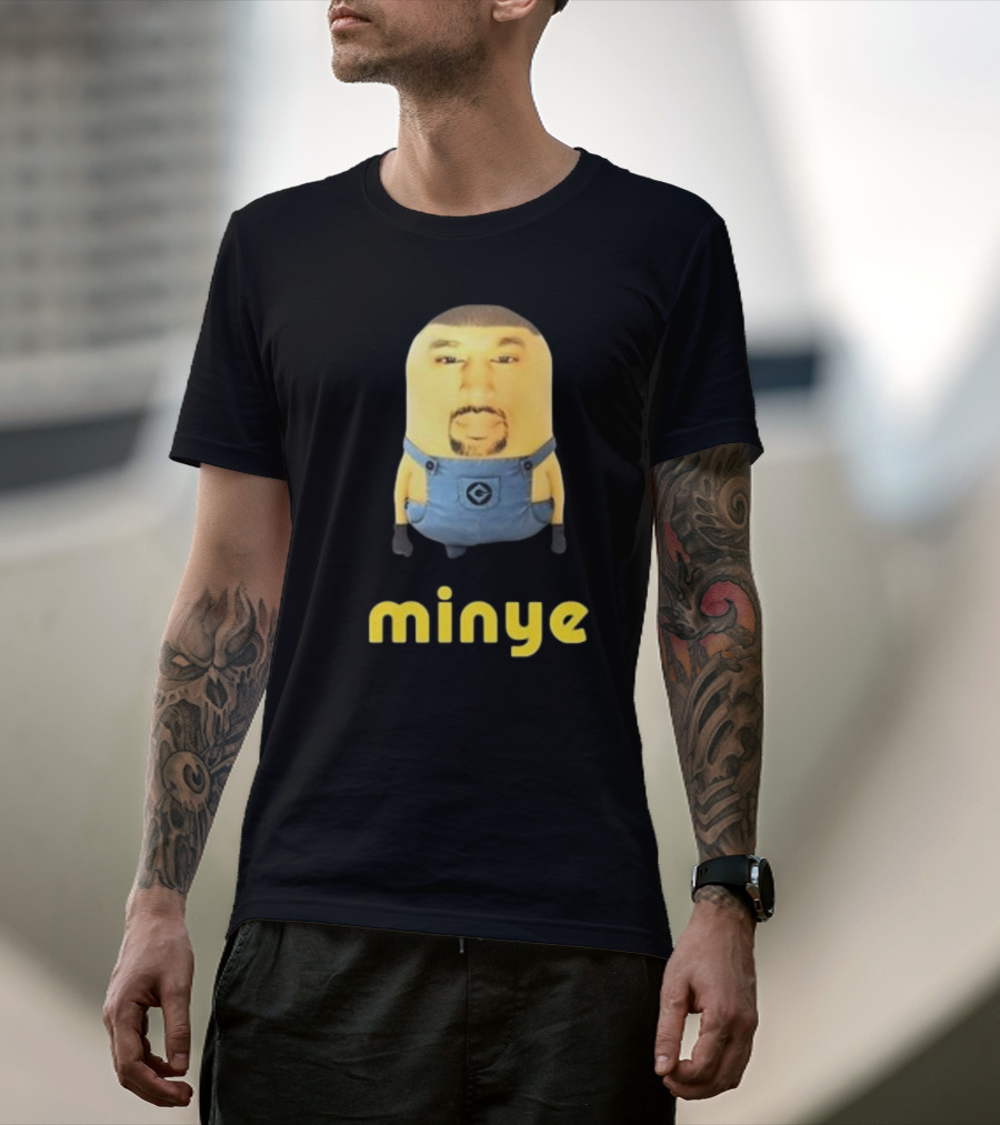 Dippytees Minye Minion Crossover Character Face T-Shirt