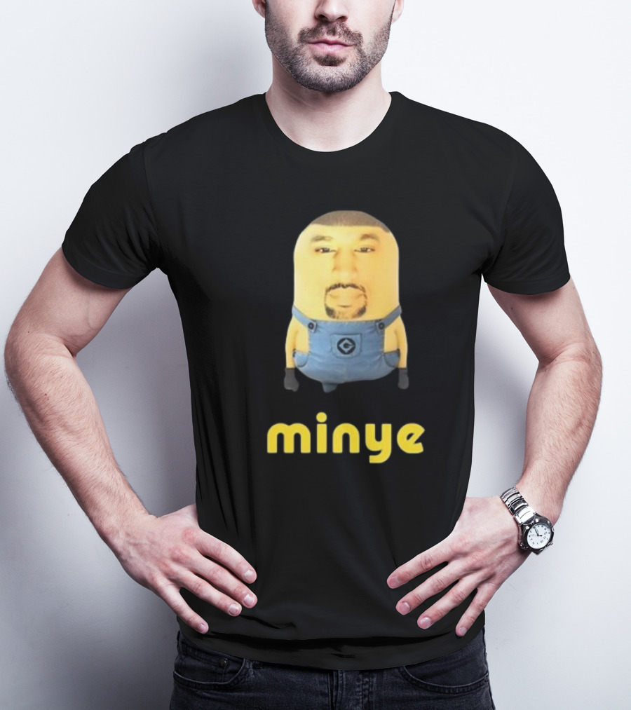 Dippytees Minye Minion Crossover Character Face T-Shirt