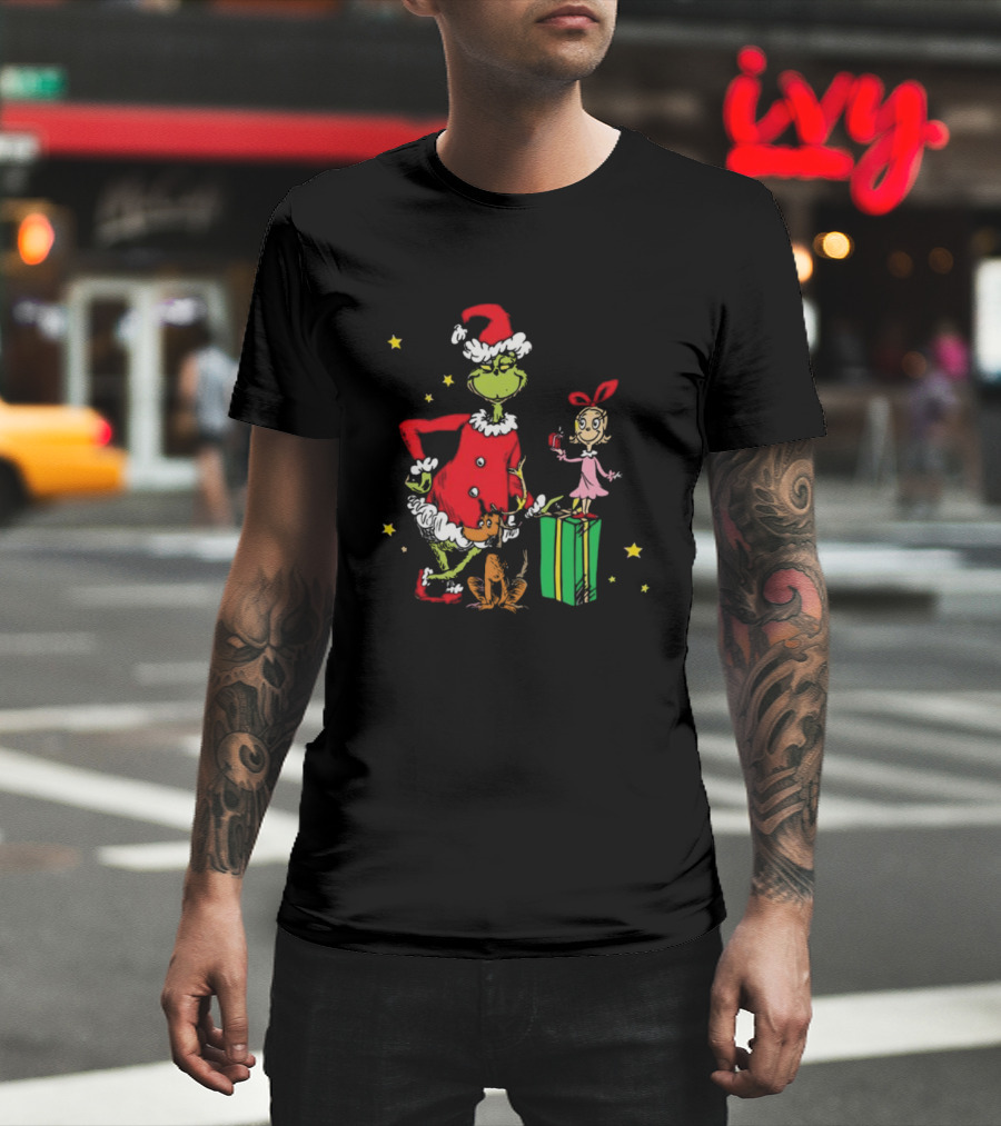 Grinch Cindy Lou Who Max Grinchmas Merry Christmas T-Shirt