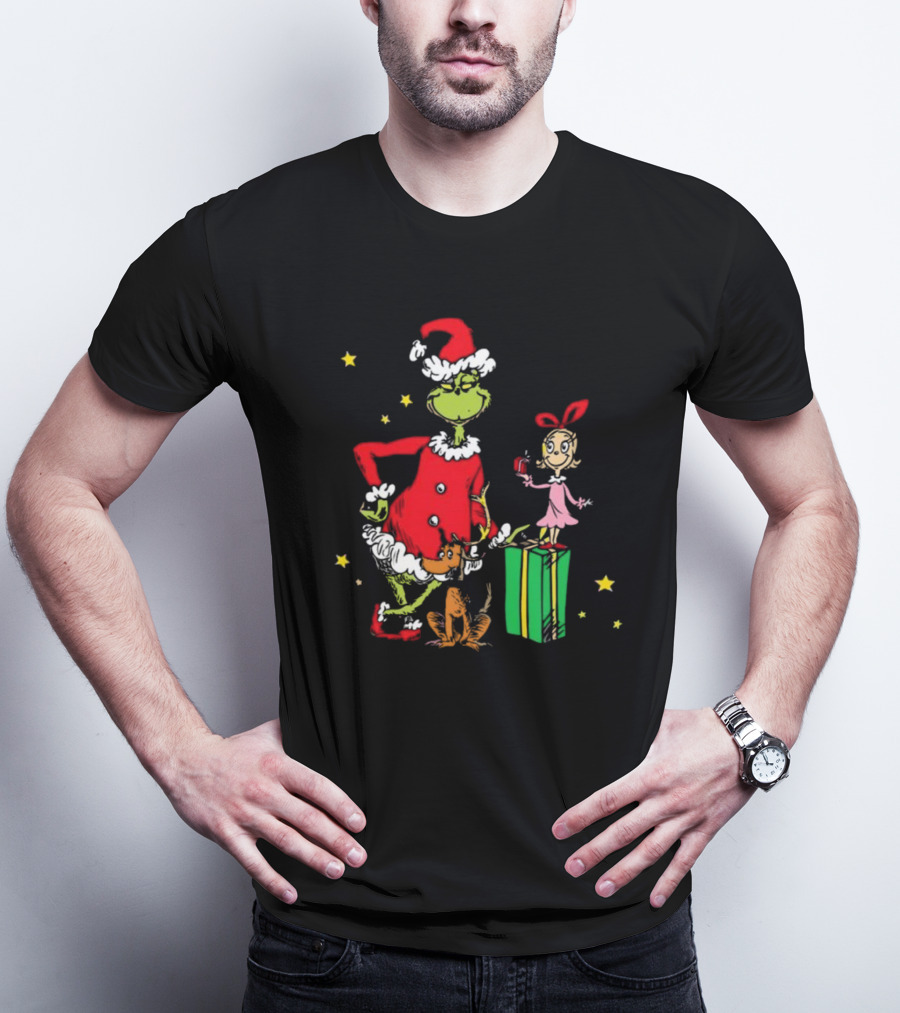 Grinch Cindy Lou Who Max Grinchmas Merry Christmas T-Shirt