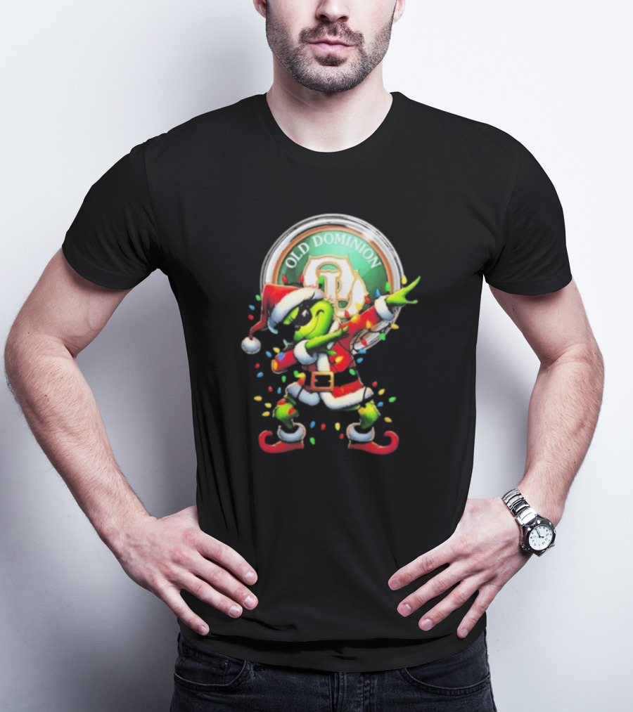 Old Dominion Freight Line Santa Grinch Dabbing Christmas T-Shirt