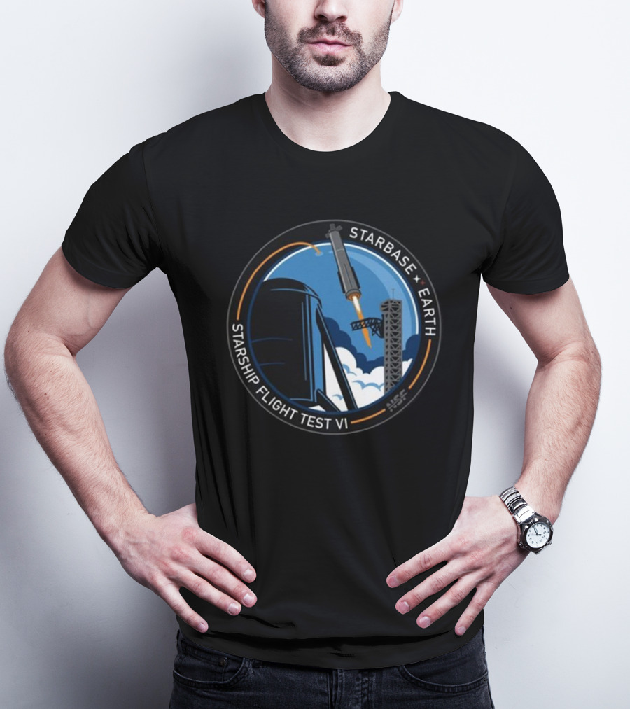 Starbase Earth Starship Flight Test VI NSC所属 T-Shirt