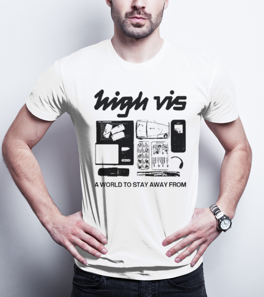 High Vis A World To Stay Away From Phone Scale Camera Vis T-Shirt