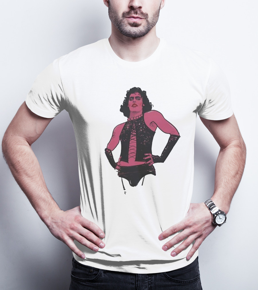 Macho Frank N Furter Rocky Horror Tim Curry Dr. Frank-N-Furter Iconic Costume Image T-Shirt