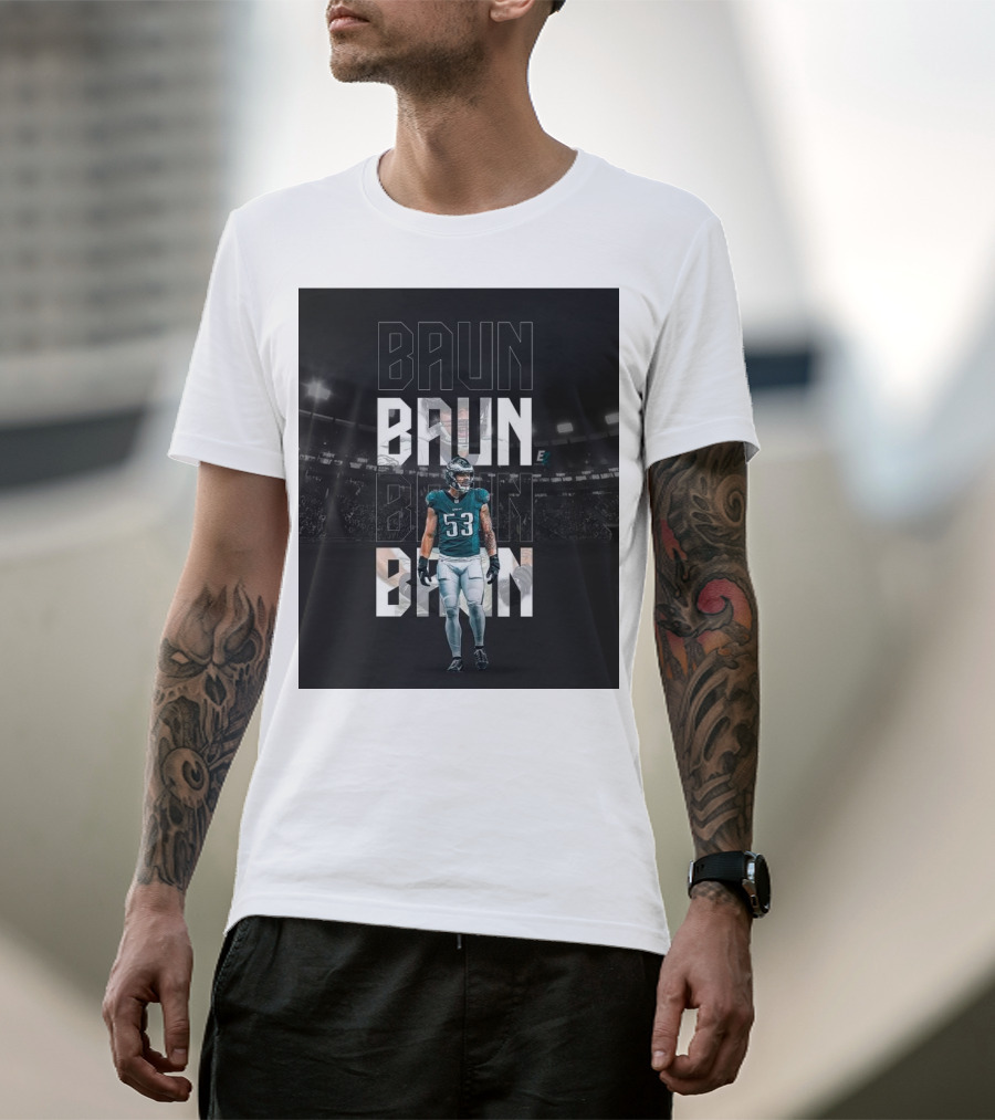 Baun Philadelphia Eagles QB Sack Go Birds Football Stadium T-Shirt