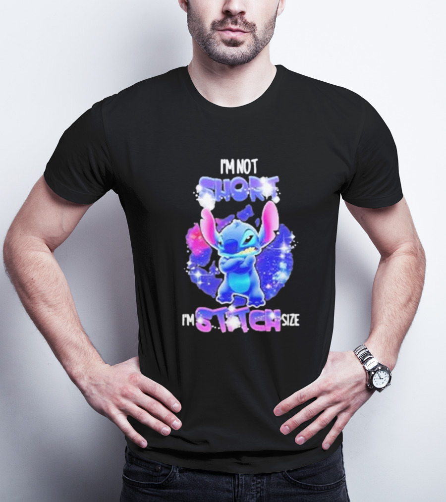 I'm Not Short I'm Stitch Size Lilo And Stitch Character Image T-Shirt