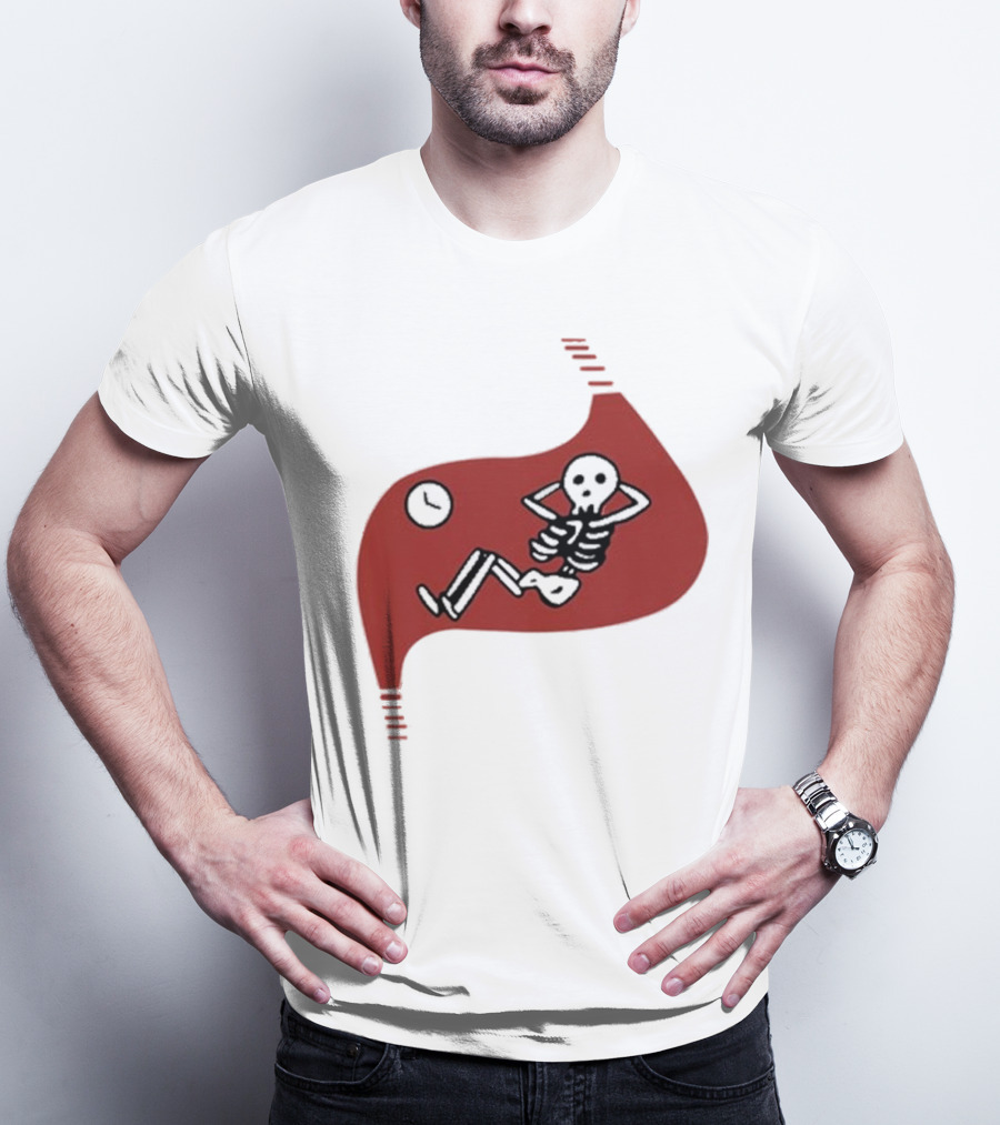 Daodaosama1125 Skeleton With Clock Death Of Dungeon Meshi Falin T-Shirt