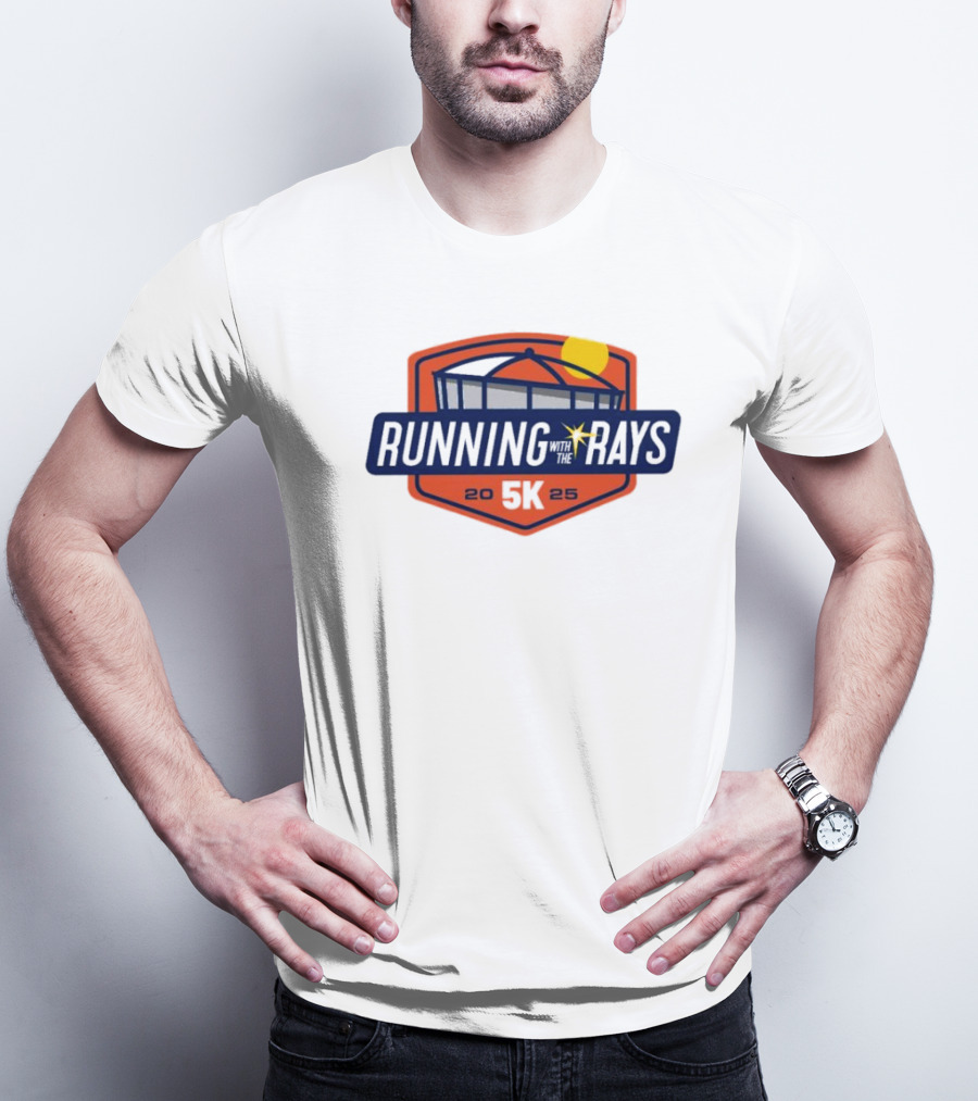 Running With The Rays 5K 2025 Tampa Bay Rays Stadium T-Shirt