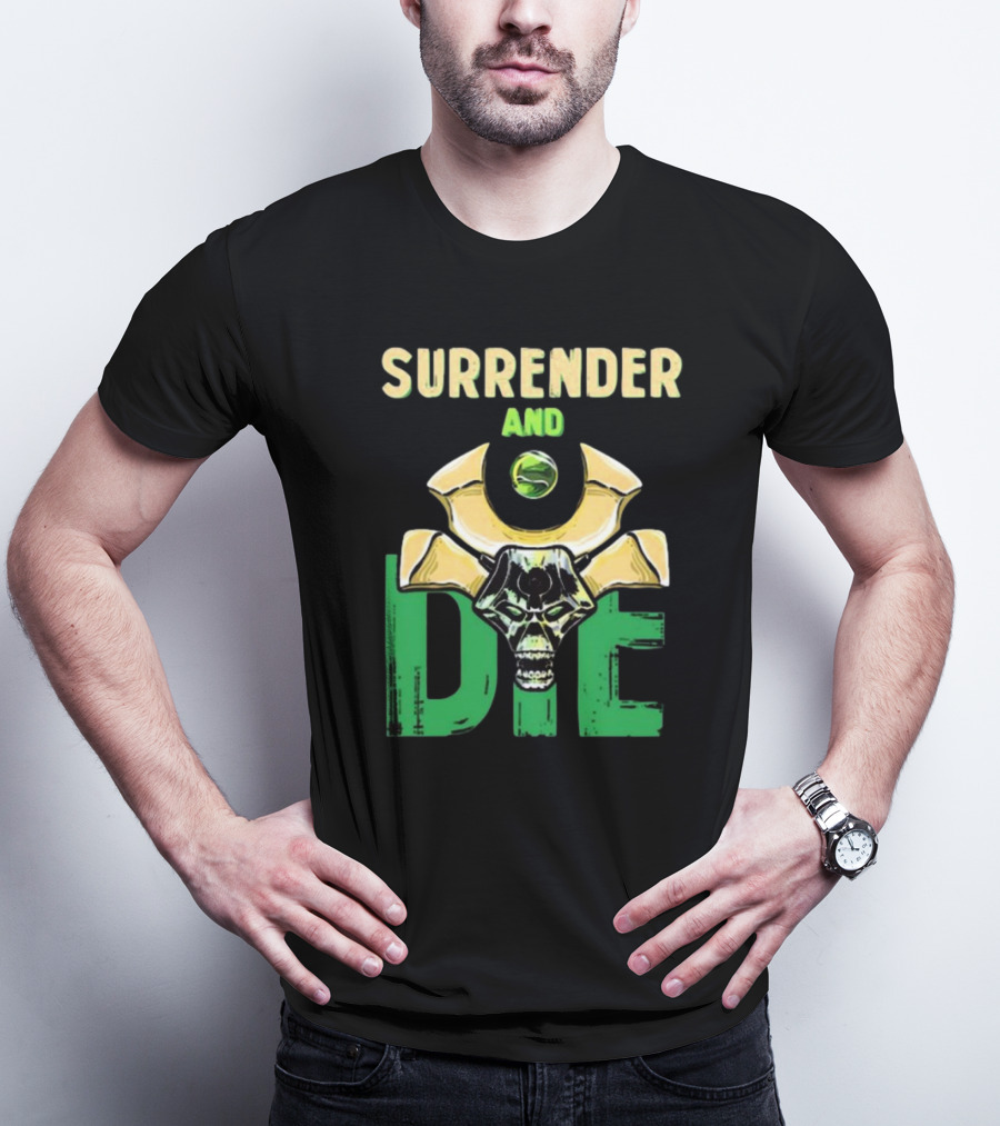 Majorkill Surrender And Die Skull T-Shirt