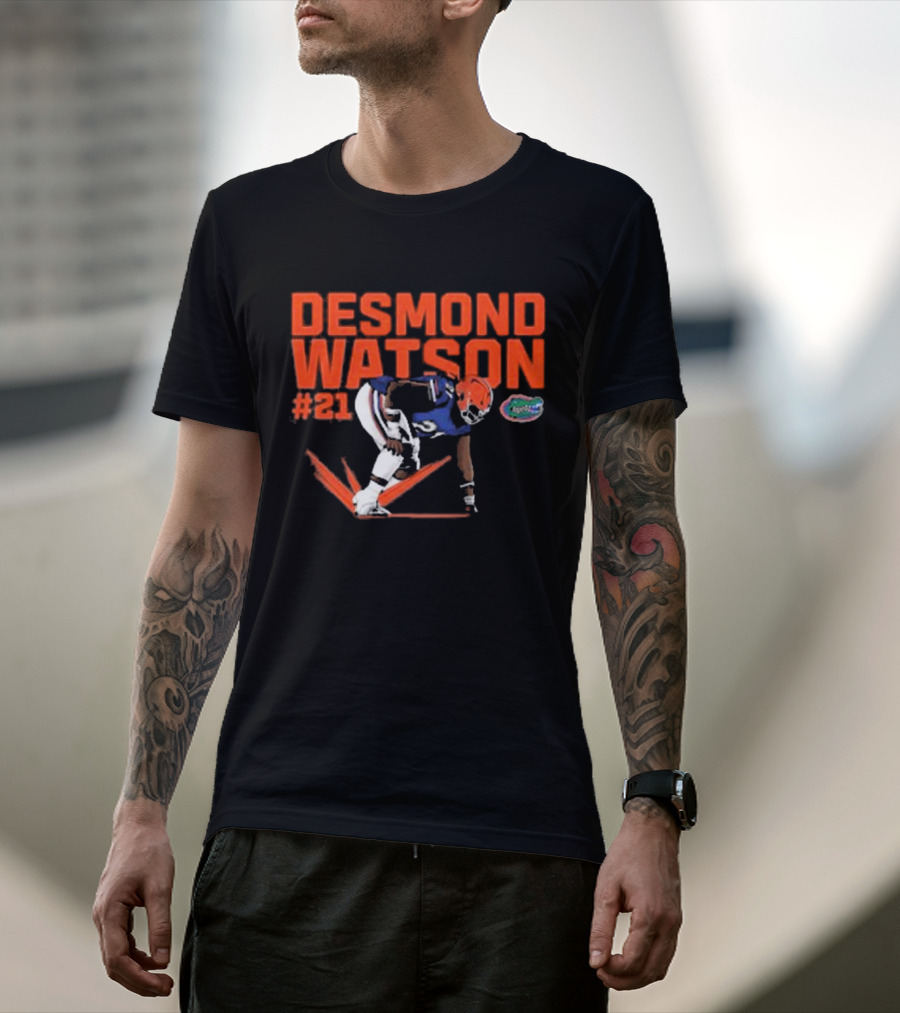 Desmond Watson #21 Florida Gators NCAA Football Caricature T-Shirt