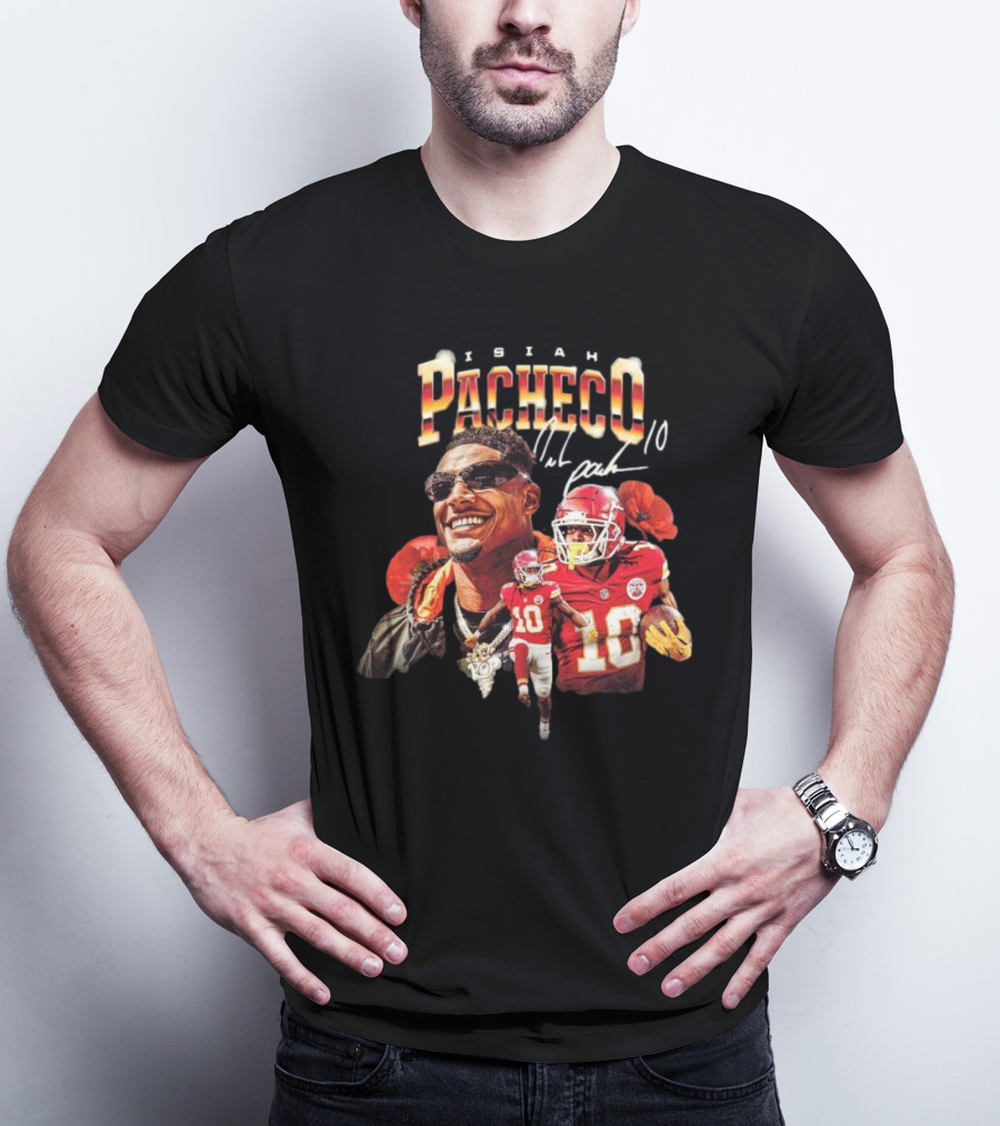 Isiah Pacheco Kansas City Chiefs NFL Signature 10 T-Shirt