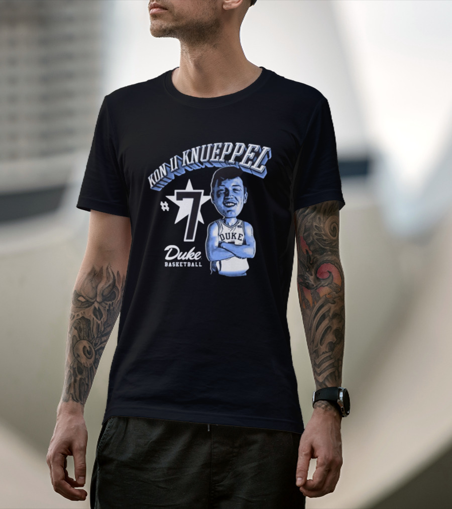 Kn II Knueppel #7 Duke Basketball Cartoon T-Shirt