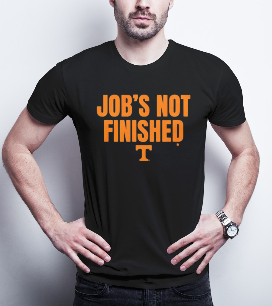 Tennessee Volunteers Football Job's Not Finished Iconic T T-Shirt