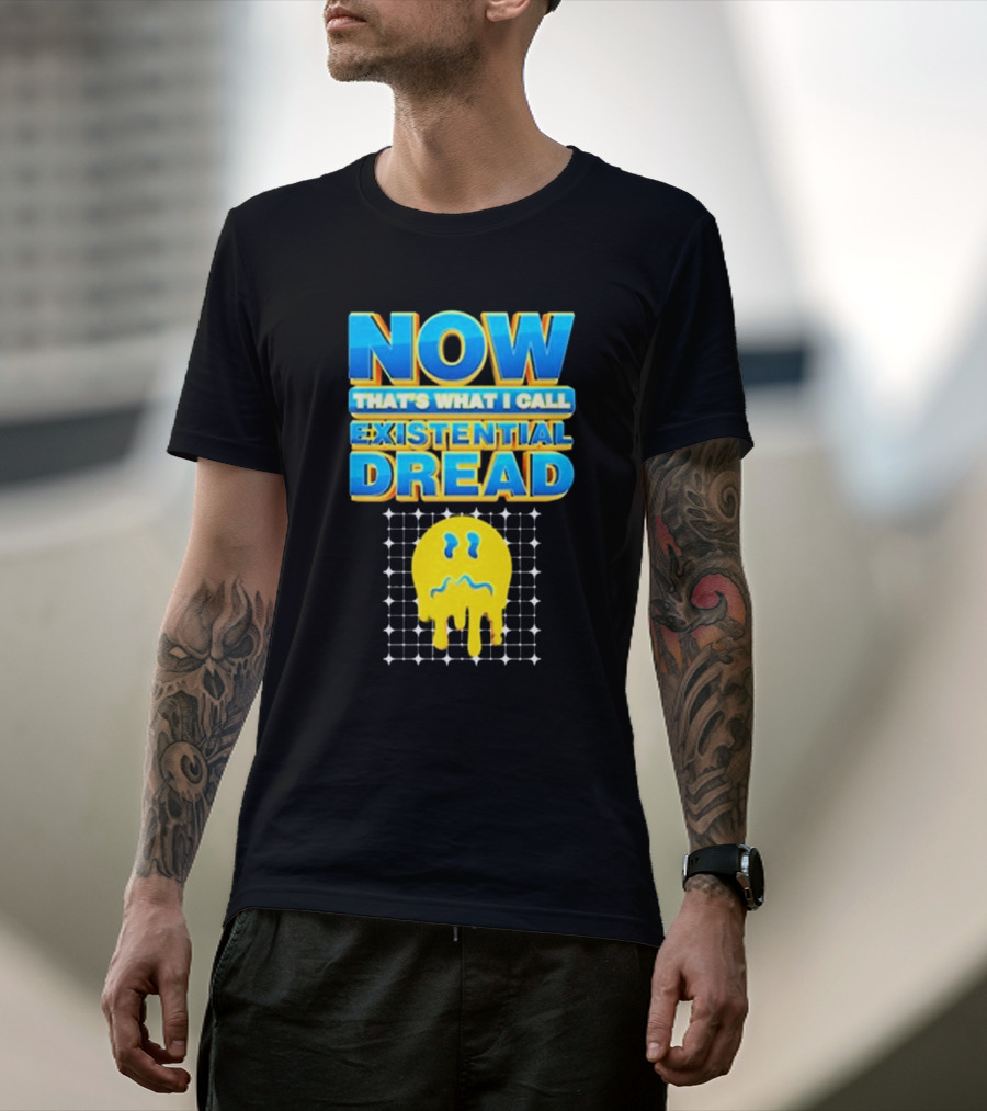 NOW That’s What I Call Existential Dread Melting Emoji Grid T-Shirt
