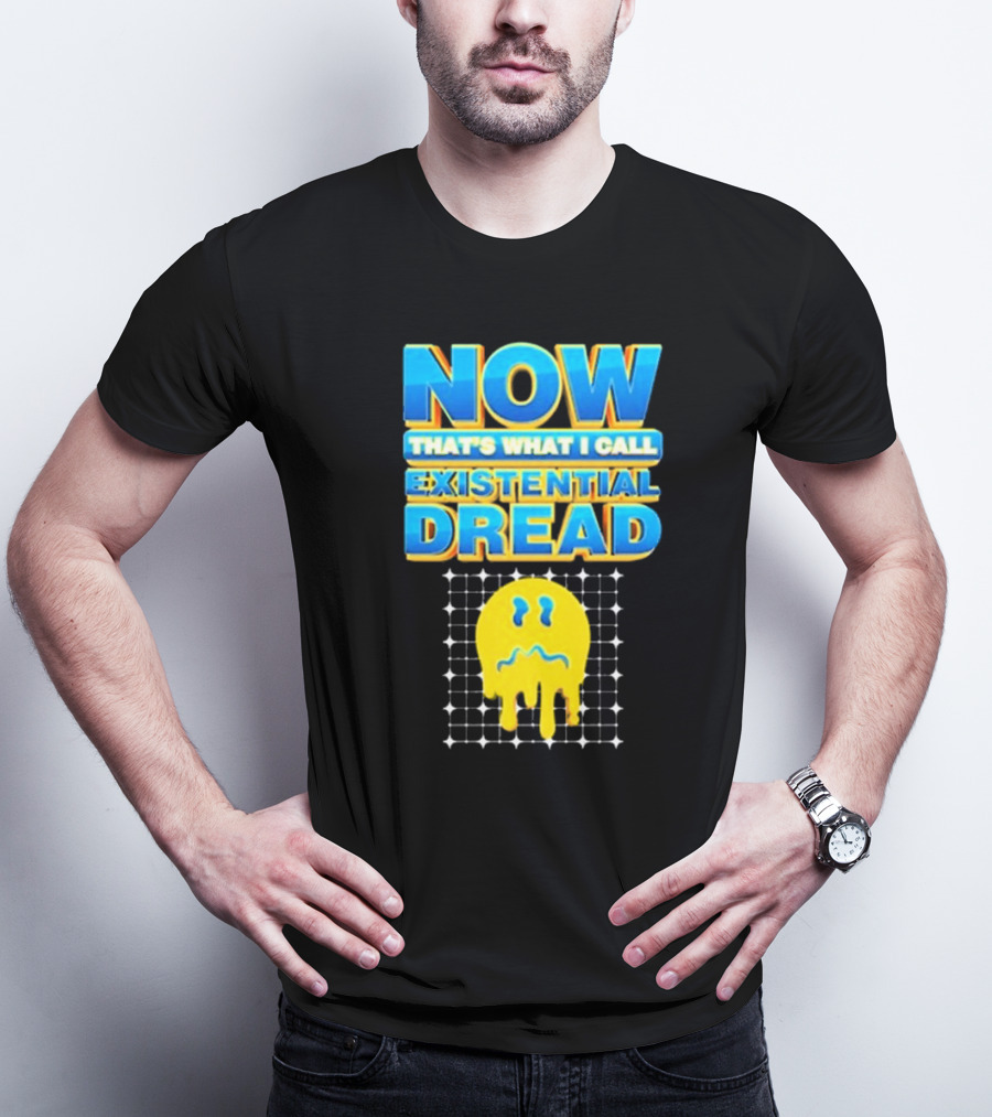 NOW That’s What I Call Existential Dread Melting Emoji Grid T-Shirt