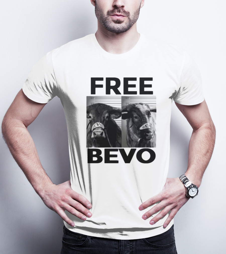 Free Bevo Mugshot Cow With Kyle Umlang T-Shirt