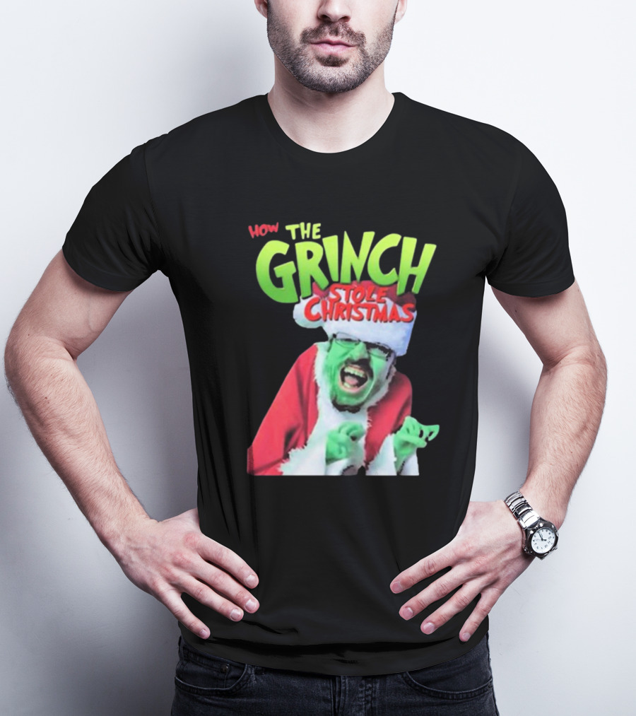 Ricky Berwick How The Grinch Stole Christmas Green Face Santa Costume T-Shirt